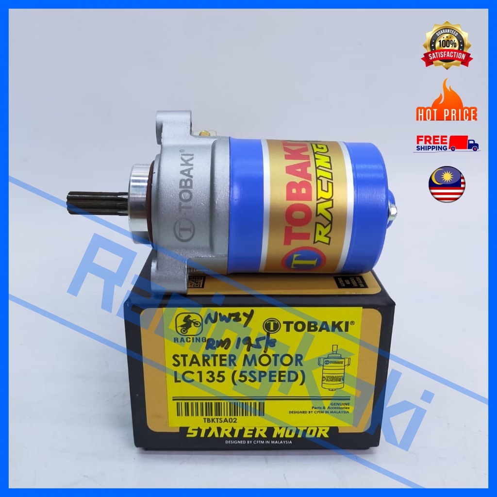 Tobaki Yamaha LC135 LC 135 135LC (5 Speed) Starter Motor Assy Racing | Shopee Malaysia