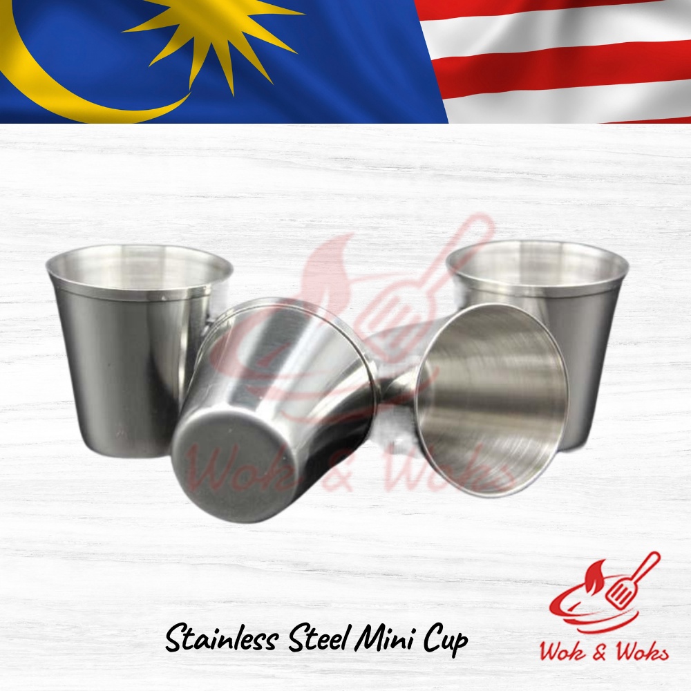 Stainless Steel Mini Cup / Cawan Kecil Keluli (30ml) | Shopee Malaysia