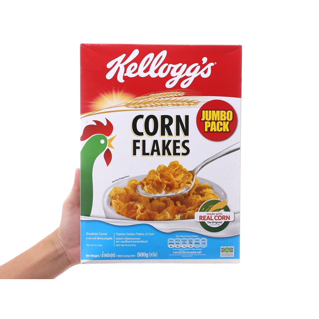 Kellogg's Corn Flakes Cereal 500g box | Shopee Malaysia