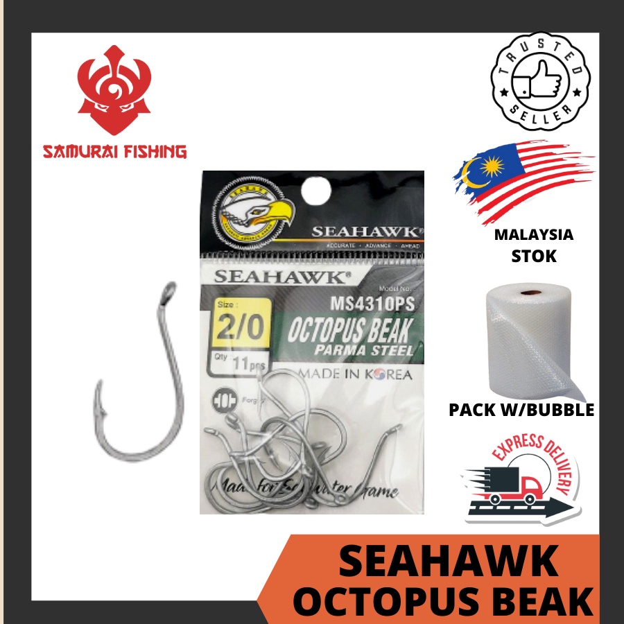 SAMURAI - Seahawk Octopus Beak MS4310PS/BEAK HOOK/OCTOPUS BEAK HOOK ...