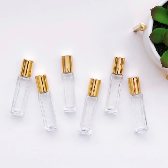 5ml Long Box Roll On Glass Bottle Metal Roller Bottle Glass Essential Oil Cosmetic Packaging ...