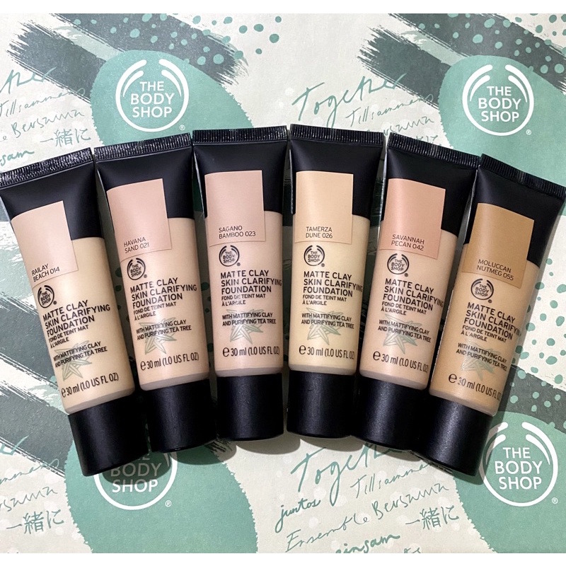 The BODY SHOP MATTE CLAY SKIN CLARIFYING FOUNDATION HAVANA SAND RAILAY ...