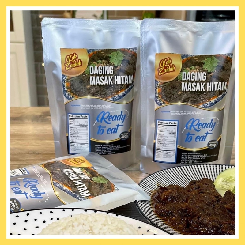 Daging Masak Hitam Kak Zaidah Ibrahim Food Ready to Eat 400 g | Shopee ...