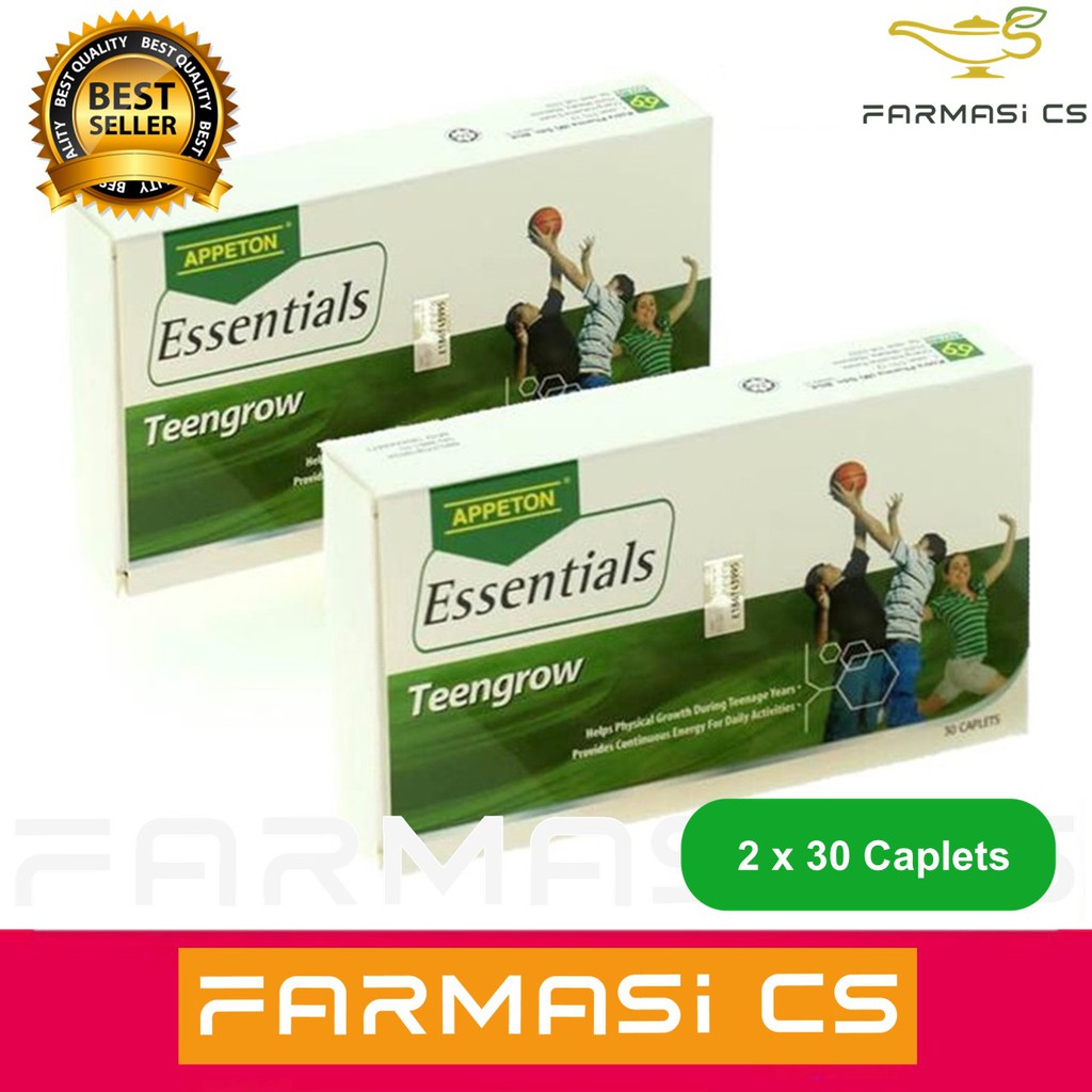 Appeton Essentials Teengrow 30 caplets x 2 bottles (TWIN) EXP:01/2026 ...