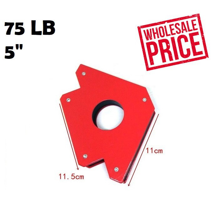 75LB 5" Magnetic Welding Angle Holder Corner Arrow Support Strength ...