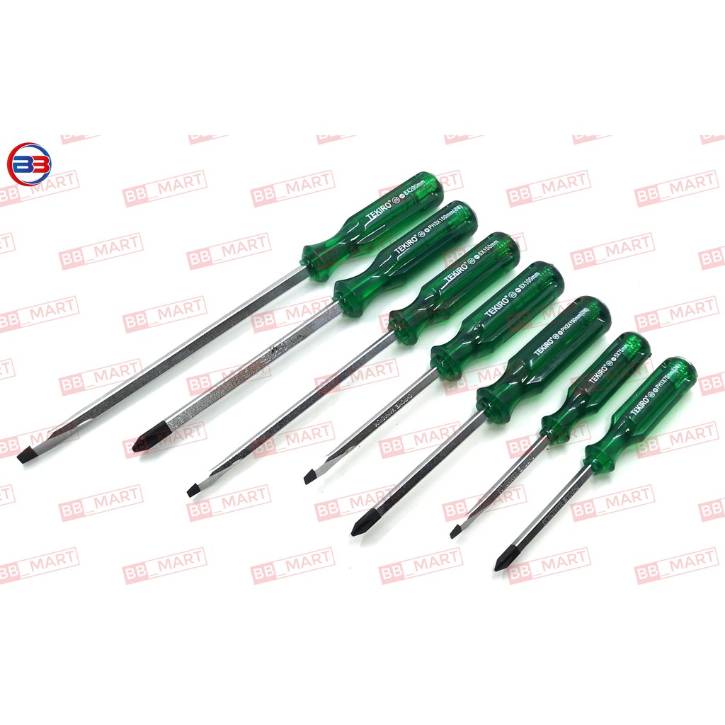 Tekiro Go thru screwdriver set 7pc / screwdriver set 7pc / Translucent ...