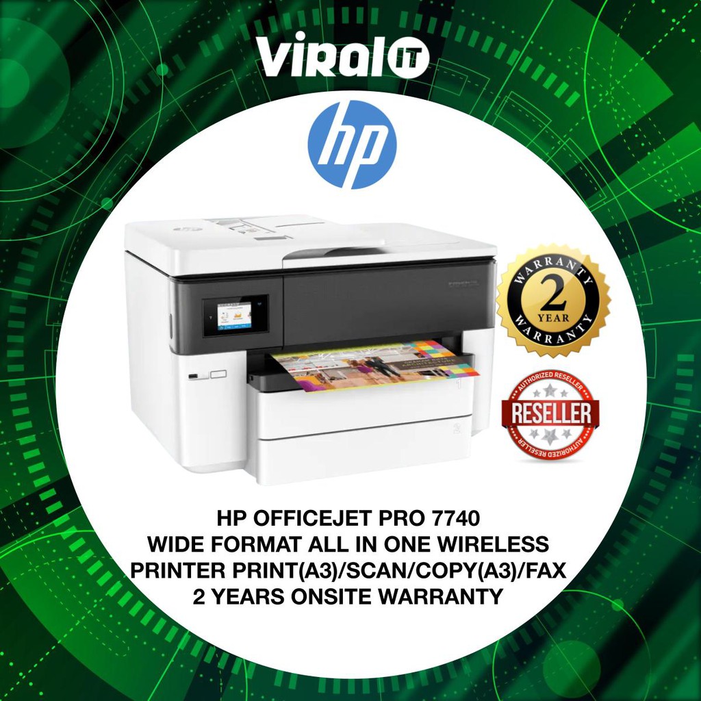 HP OFFICEJET PRO 7740 WIDE FORMAT ALL-IN-ONE WIRELESS PRINTER PRINT (A3 ...
