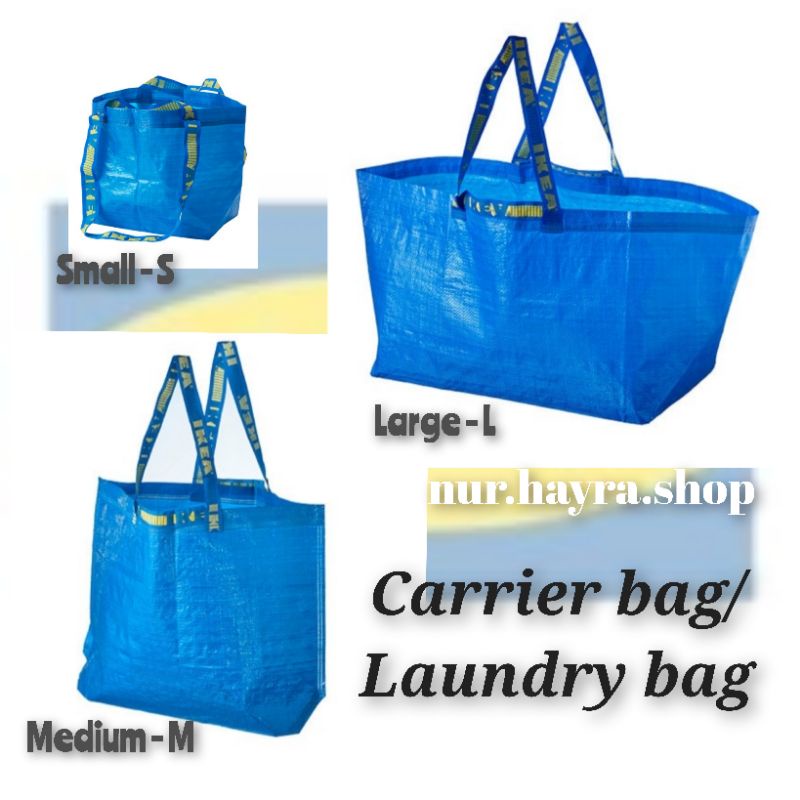 CARRIER BAG / LAUNDRY BAG / Beg Biru | Shopee Malaysia