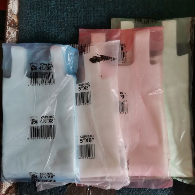 [MEOW] Plastic Singlet HM Kopi Teh Bag Air / Plastik Bungkus Air ...