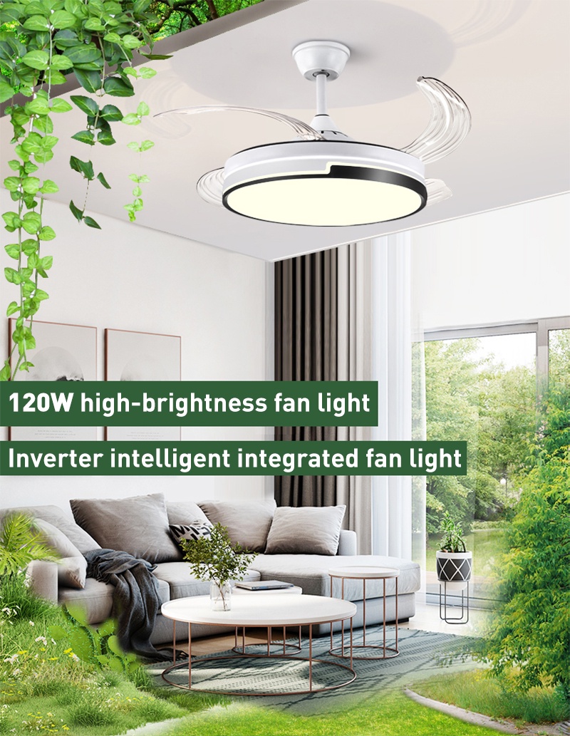 52inch kipas lampu siling 5 Speed ceiling fan with led ligh 5 Blades ...