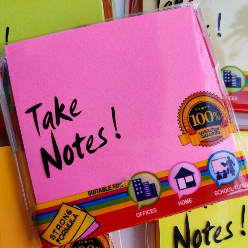 Niso Sticky Notes 3"x 2" / 3"x 3" / 3"x 4" 100 Sheets | Shopee Malaysia