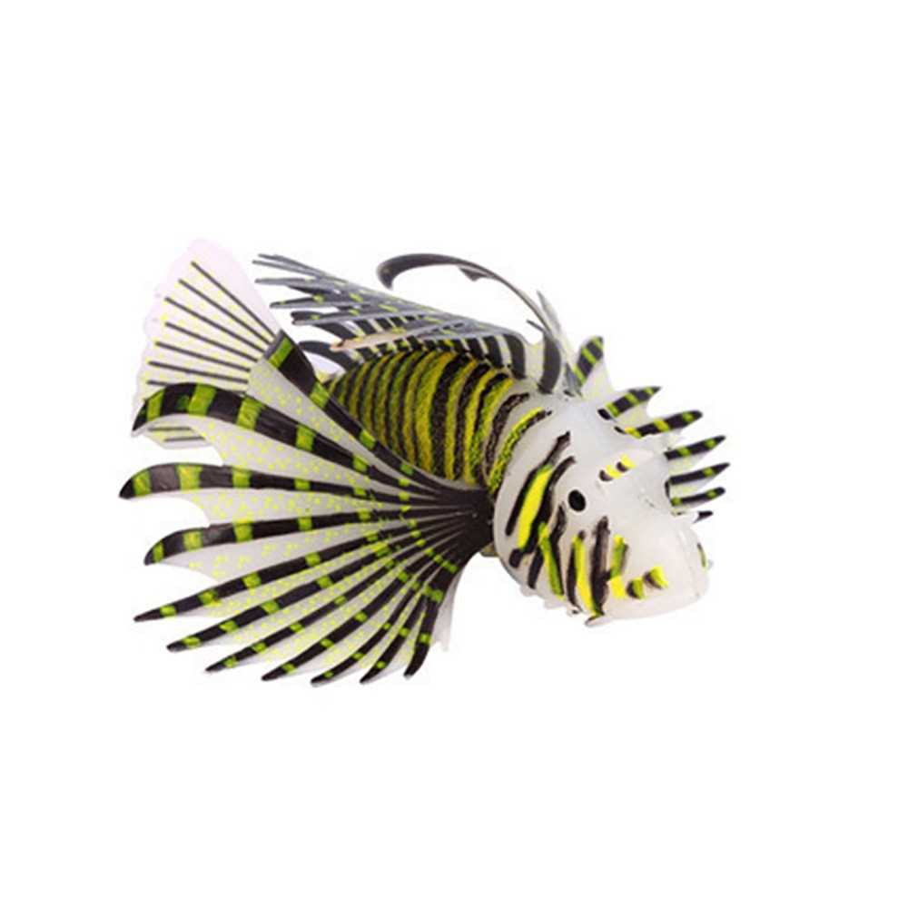 Aquarium Fish Tank Artificial Fish Decoration Aquarium Glowing Lionfish ...