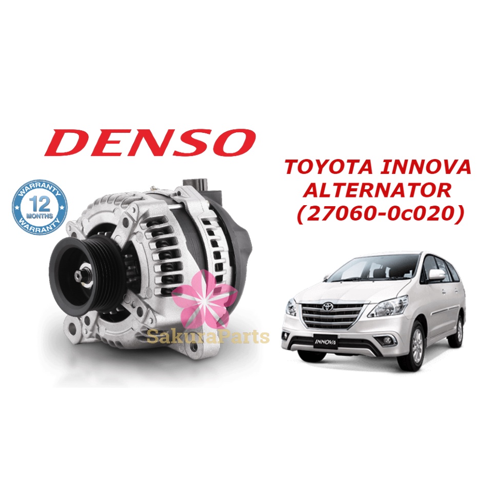 (100% Genuine + 1 Year Warranty) TOYOTA INNOVA ALTERNATOR (27060-0C020 ...