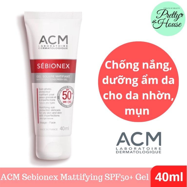 [NEW Date - GENUINE SKIN CLINIC]ACM Sebionex Mattifying Sunscreen Gel ...