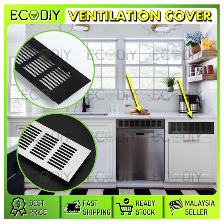 ECODIY🇲🇾 Aluminium Air Ventilation Cover Air Hole Cover Panel Rectangle ...