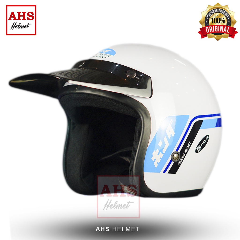HONDA GANK RETRO ADULT FULL NECK PREMIUM STANDARD SNI HELMET | Shopee ...