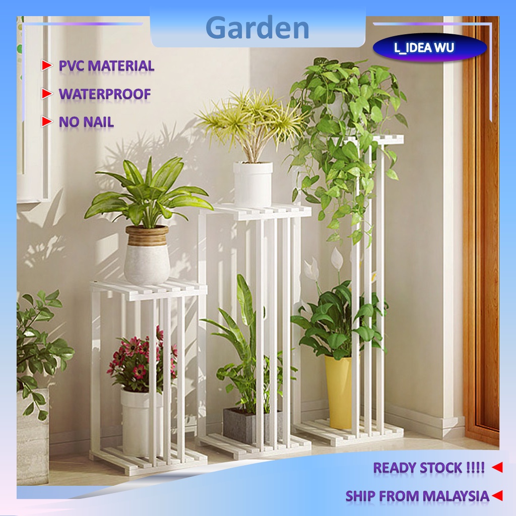 Waterproof Plant Rack Bunga Rak Bunga Bertingkat Flower Pot Flower Rack ...
