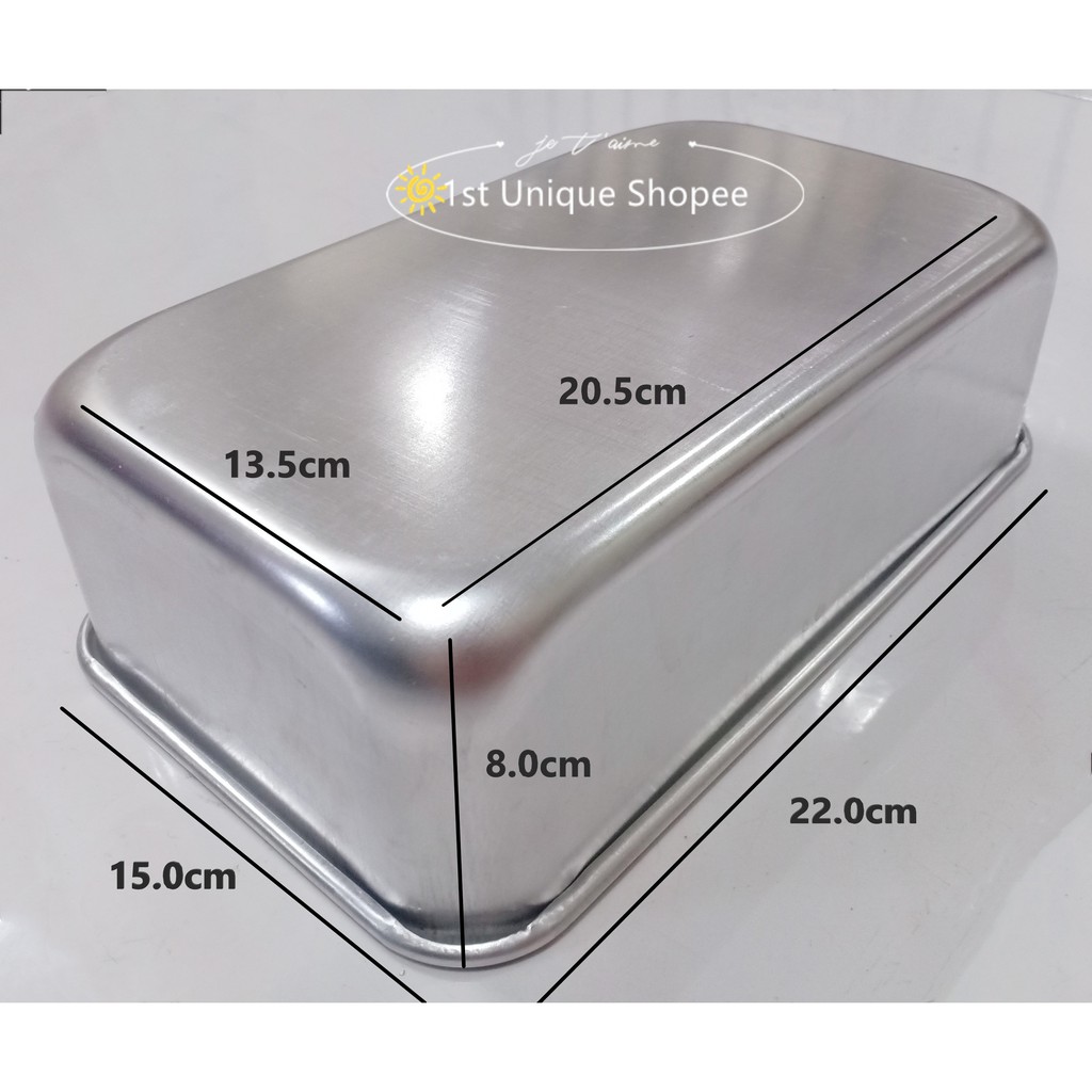 Acuan Loyang Kek Roti Dalam Segi Empat Tepat (Rectangular cake bread ...