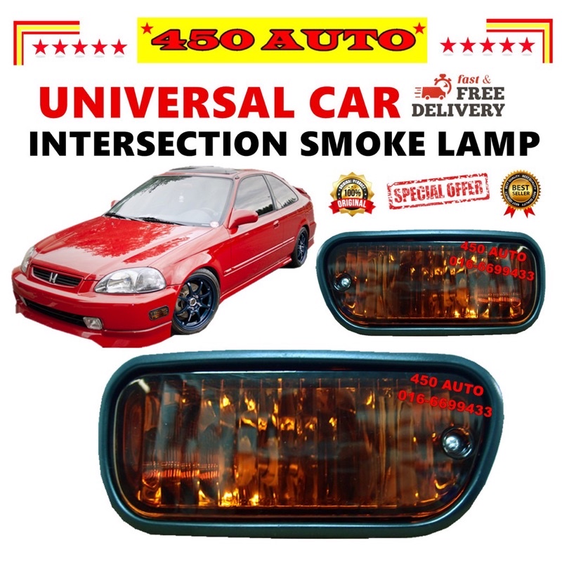 Honda Civic Accord Intersection Lamp Smoke Set // Bumper Light Lamp ...