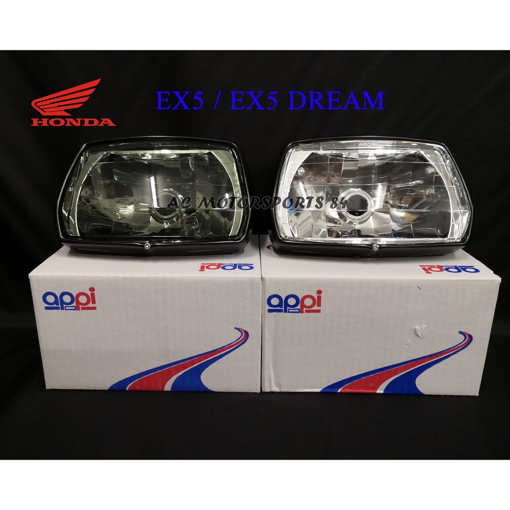 Head Lamp Honda EX5 High Power / EX5 Dream Head Lamp Head Lamp Smoke ...