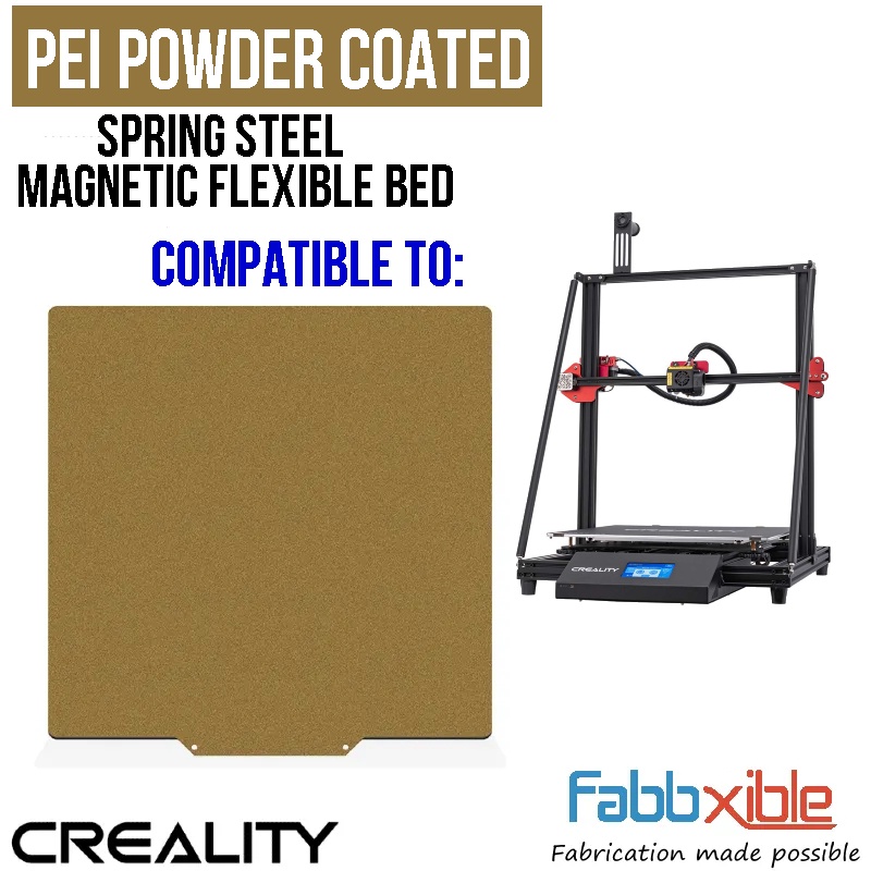 PEI Powder Coated Magnetic Spring Steel Bed Large Size 470x470mm for CR ...