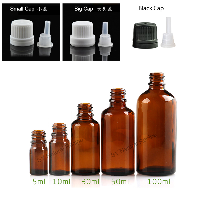 Essential Oil Amber Glass Dripper Bottle 玻璃精油瓶 5ml / 10ml / 30ml / 50ml ...