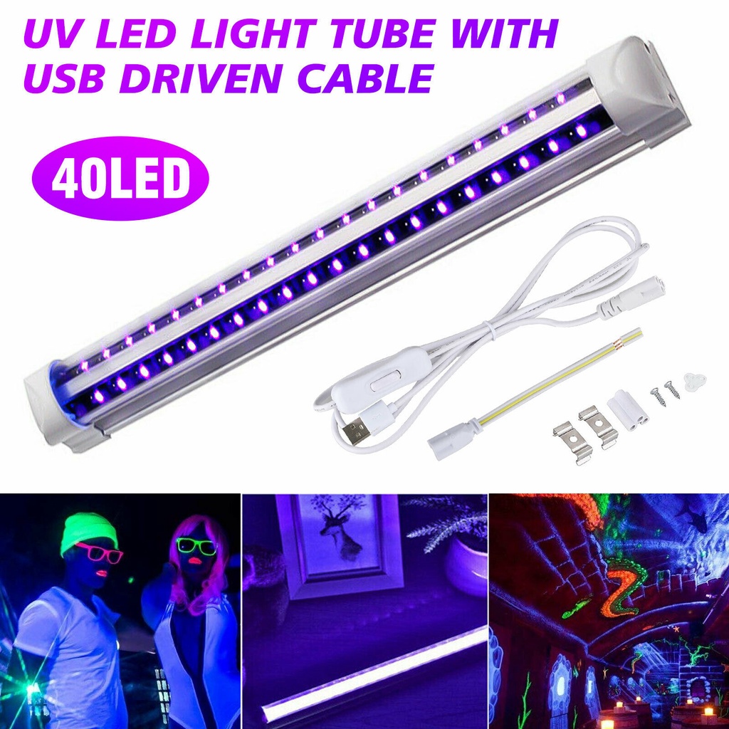 🎁【NEW】UV Light/Party Black Light/UV Lamp Bar Club DJ Stage Light for ...