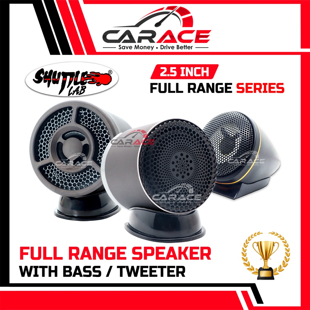 SHUTTLE LAB 2.5" Full Range Speaker MID HIGH Treble Full Range | Car ...