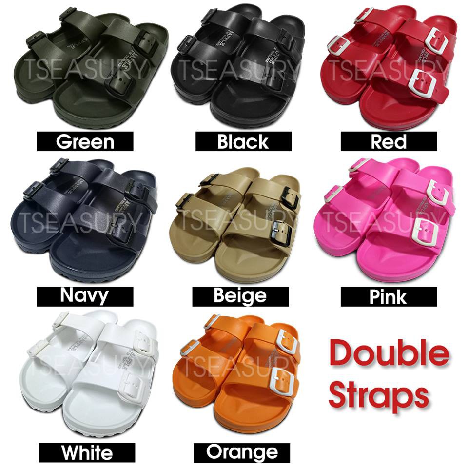 Unisex Thailand Red Apple Double Straps Sandal Shoes BG2562 | Shopee ...