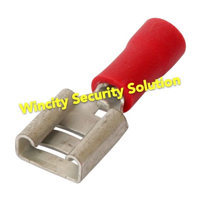 WSS (5pcs)6.3mm Red Female Terminal Cable Lugs with PVC insulator ...