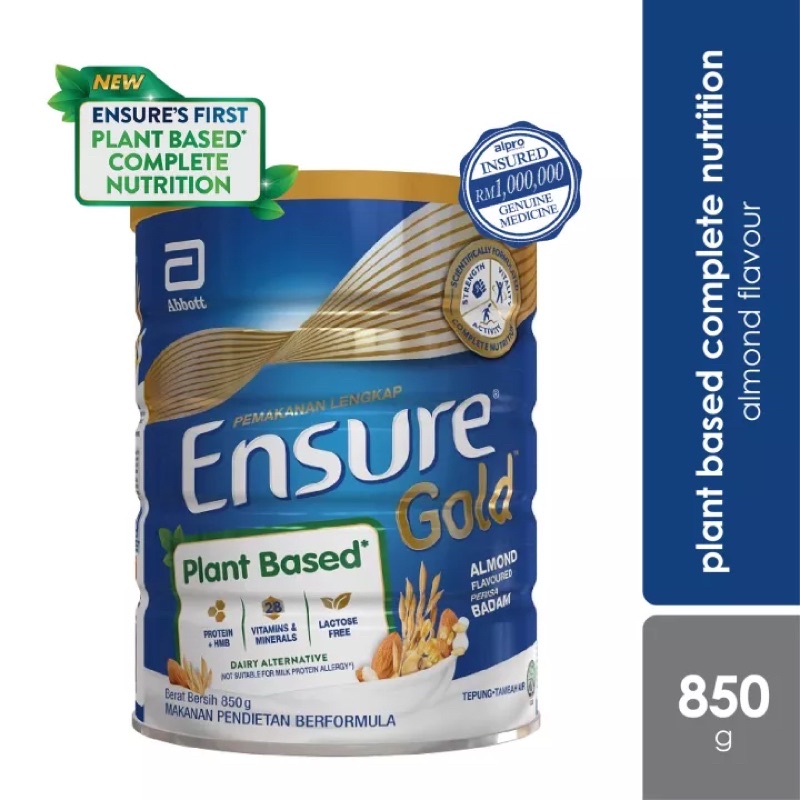 ENSURE Gold Plant-Based Almond 850g | Shopee Malaysia