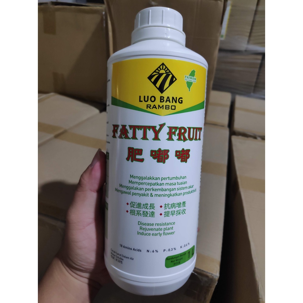 Luo Bang Fatty Fruit 肥嘟嘟 1L | 18 types Amino Acid | Help Plant Overcome Osmotic Stress | Enhance ...