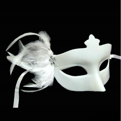MSIA Ready Stock/ Side Feather Mask Halloween Carnival Party Masquerade ...