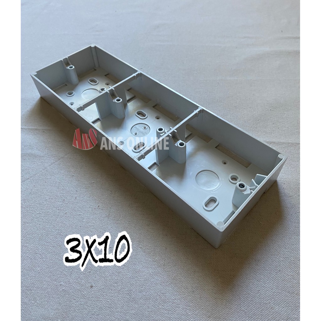 PVC SURFACE NUT BOX / MOULDED BOX / 3X3 / 3X6 / 3X7 / 3X10 / 3X12 Base ...