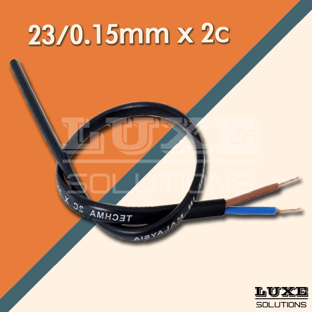 Twin Flat Wire Cable PVC Insulated Non-Sheathed 2.5 SQMM x 2 core & 23/ ...