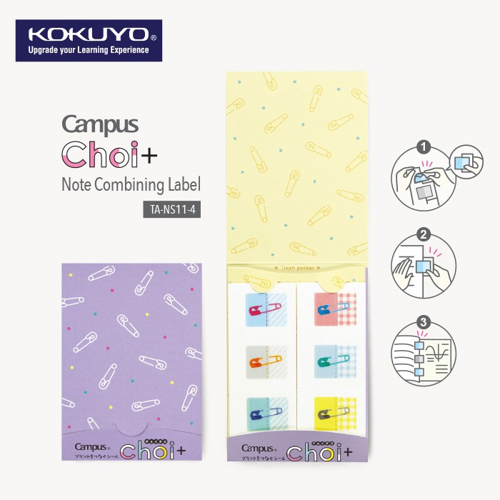 KOKUYO TA-NS11-4 CAMPUS CHOI+ NOTE COMBINING LABEL STICKER | Shopee ...