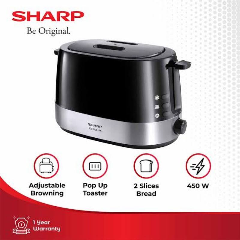SHARP KZ 2S02 BK Pop Up toaster Sandwich toaster KZ-2S02-BK | Shopee ...