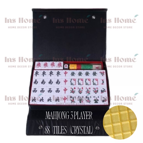 (Inshome) Premium Grade Crystal/ Jade White 4 Player Rummy 3 Player ...