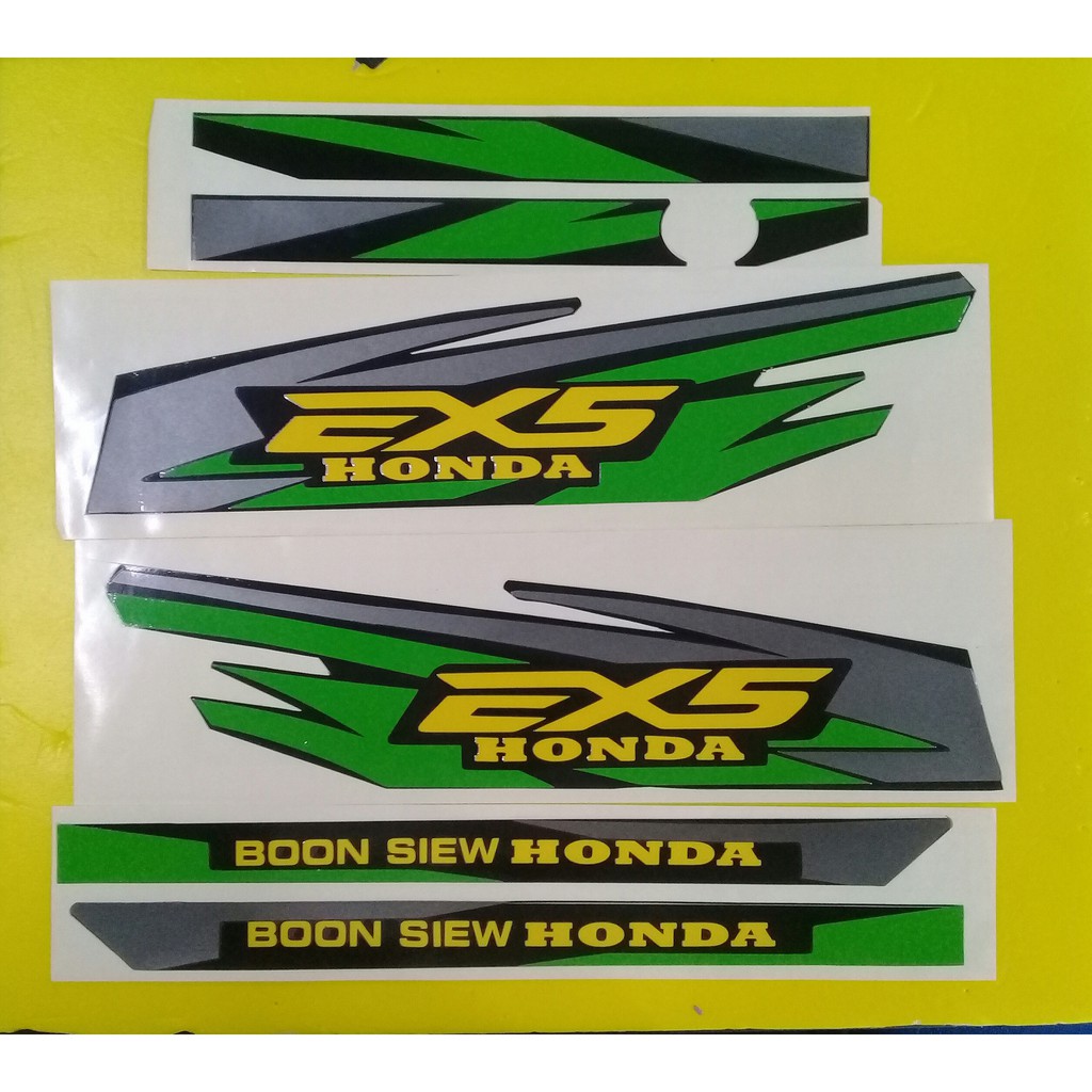 20230826-458 STICKER HONDA EX5 C100 ORACAL CLEAR COATED STICKER 2D Body ...