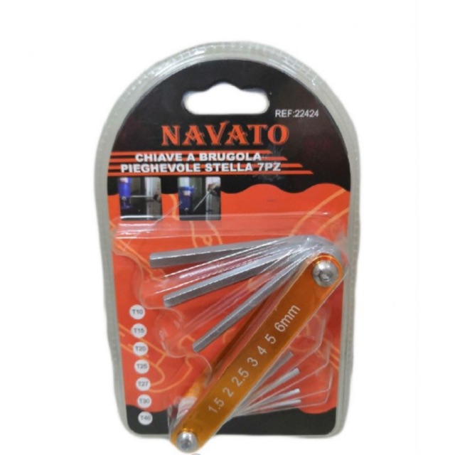 22424 7PCS NAVATO H/D FOLDING TYPE HEX KEY SET | Shopee Malaysia