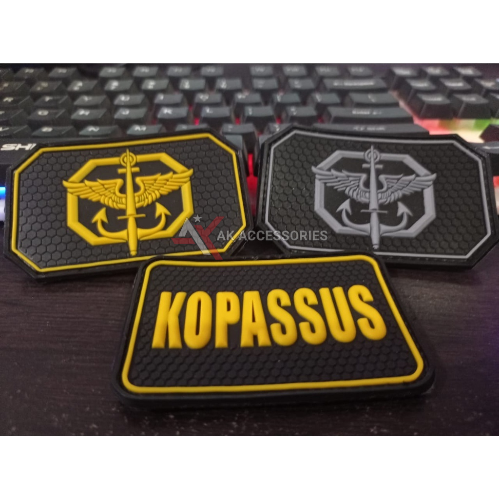 Rubber patch/commando rubber emblem/3D Kopassus logo | Shopee Malaysia