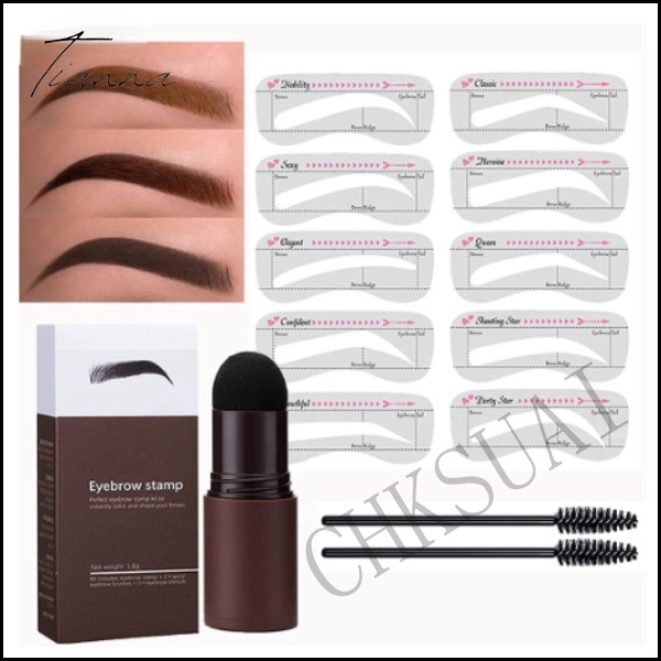 Eyebrow Stamp Stencil Kit , One Step Brow Stamp Shaping Kit, Waterproof ...