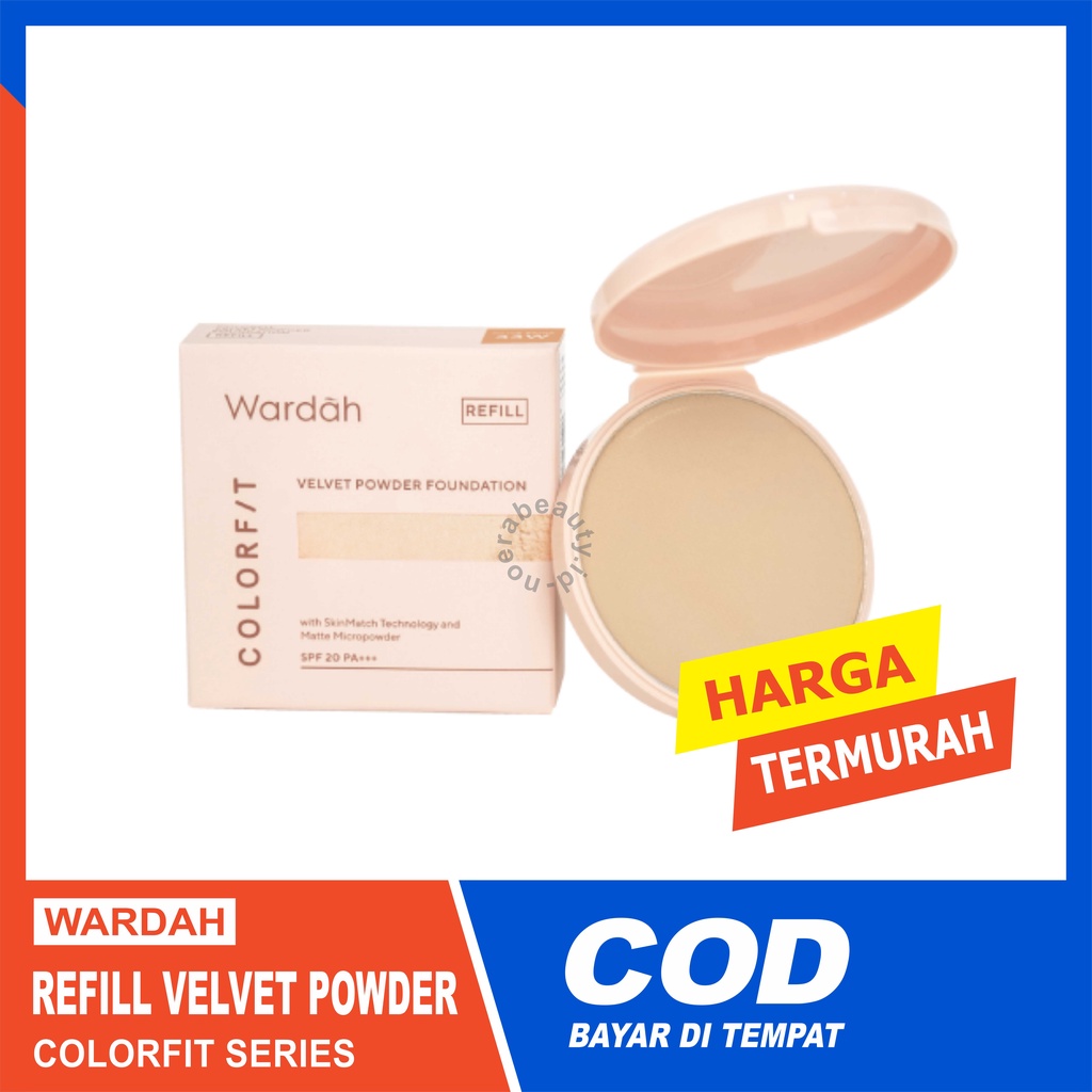 Wardah COLORFIT VELVET POWDER FOUNDATION (REFILL) | Shopee Malaysia