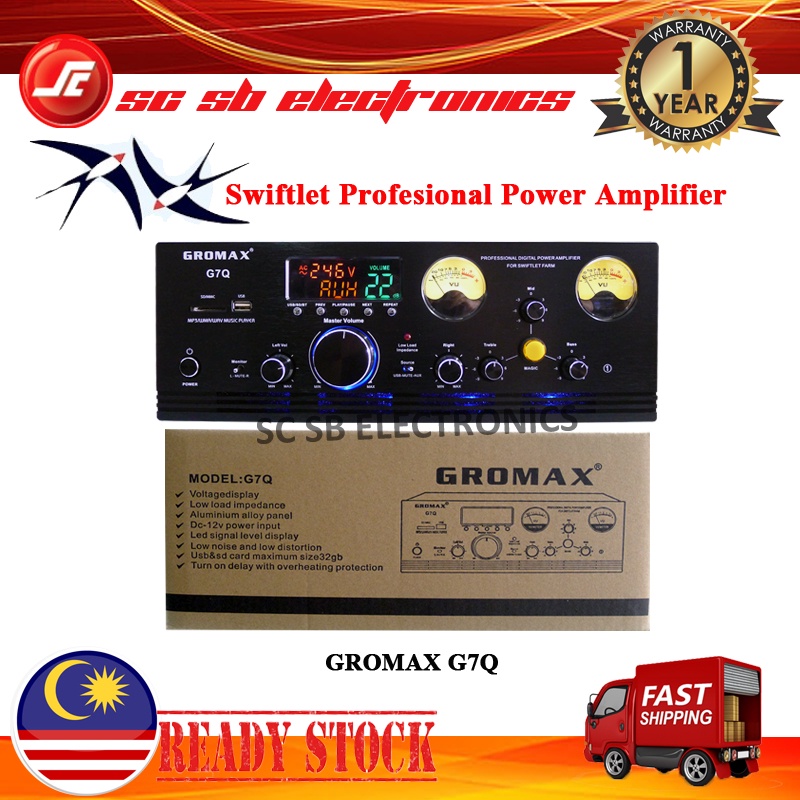 GROMAX G7Q Professional Power Amplifier Swiftlet Farming use (rumah ...