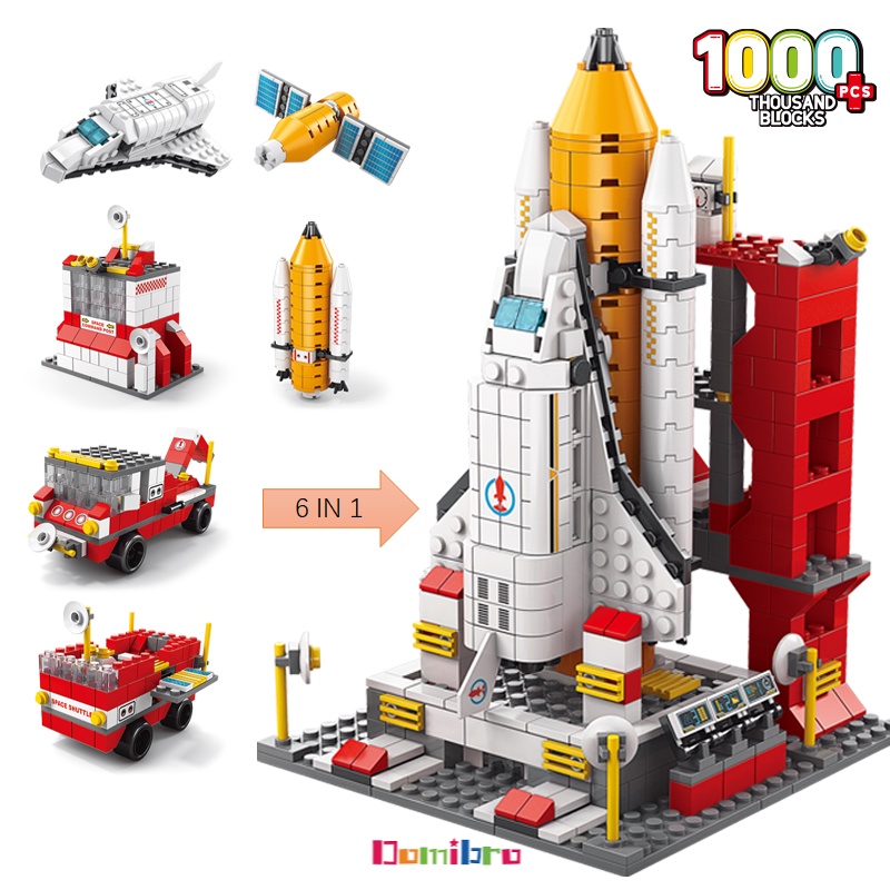 1000PCS Space Shuttle Building Blocks With Box Gift Engineering Birck ...