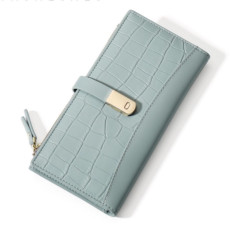 David Jones Paris Long Crocodile Wallet 2 Fold Phone Card Holder ...