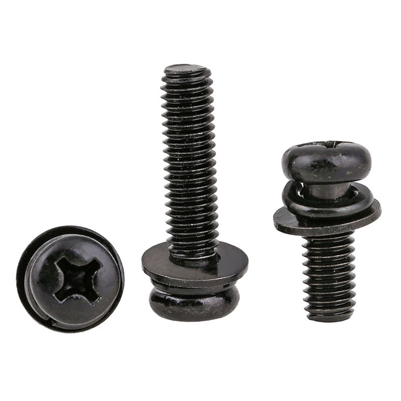 M3 M4 M5 M6 M8 Black Cross Recessed Round Head Screw Pan Head ...
