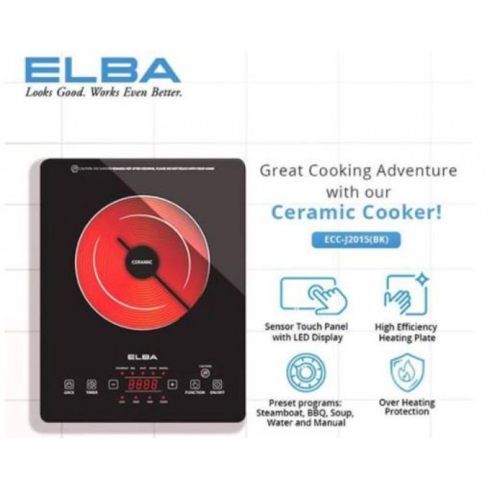 ELBA ceramic cooker(BK) 2000w | Shopee Malaysia