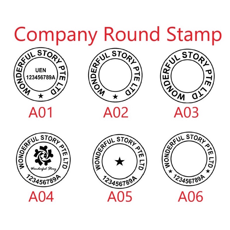 company stamp company chop name stamp name chop Rubber stamp | Shopee ...