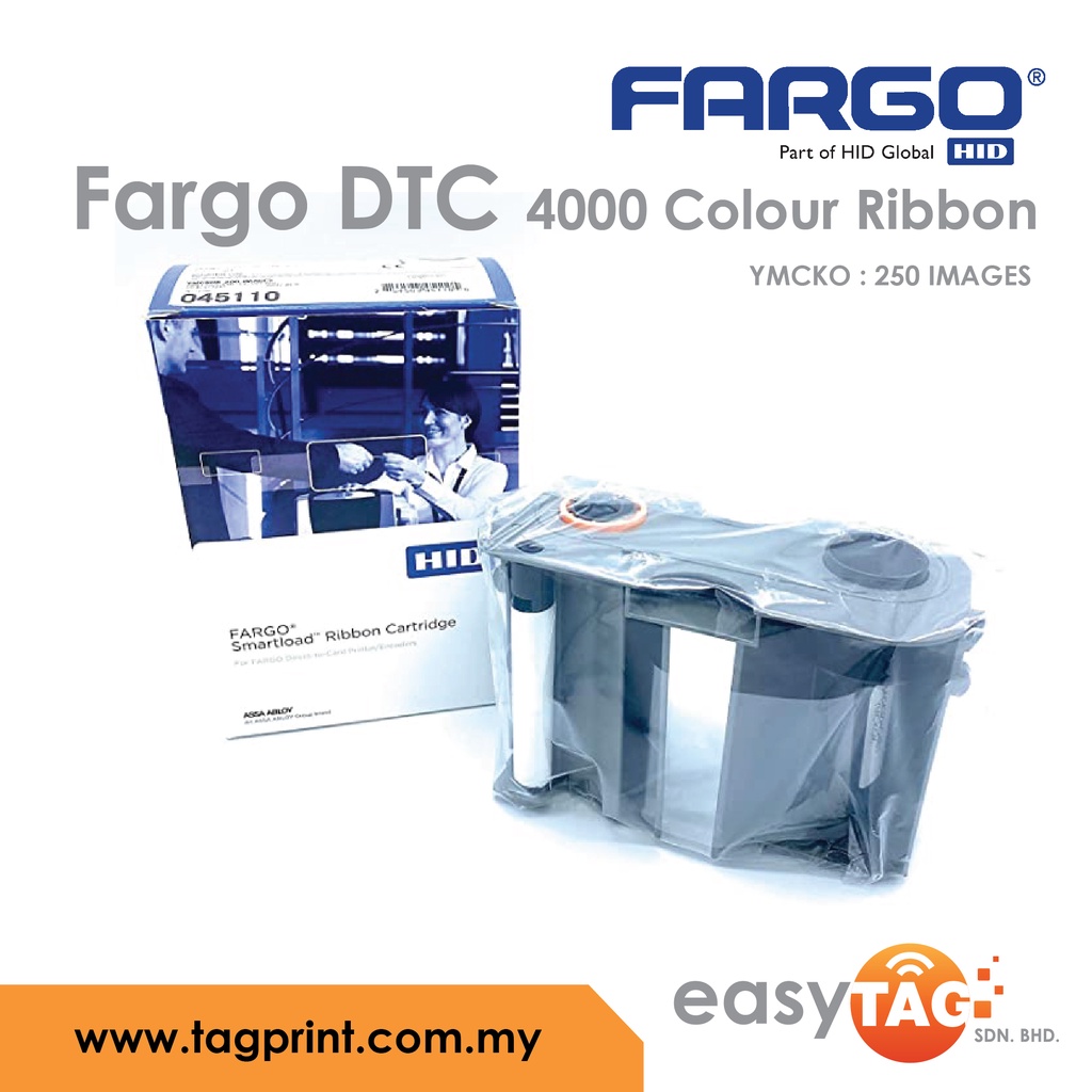 Fargo DTC 4000 YMCKOK Ribbon | Shopee Malaysia